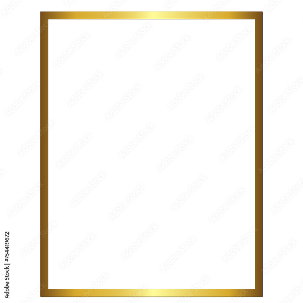 Vertical Frame Gold picture frame luxury golden frame gold border ...