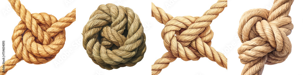 Rope knot png, anime style, cute clipart, isolated on white background ...