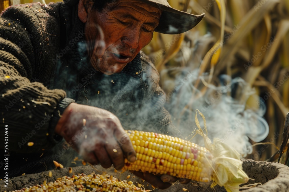 El Maiz - Traditional Andean Food Crop of the Incas, Hand Saw ...