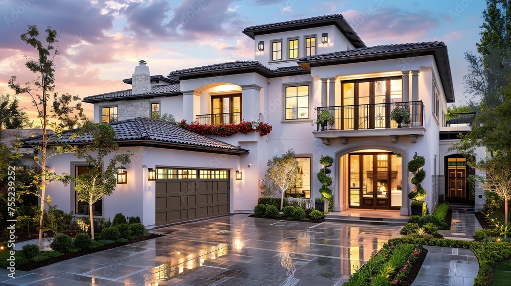 A high-resolution photograph captures the essence of modern luxury as ...