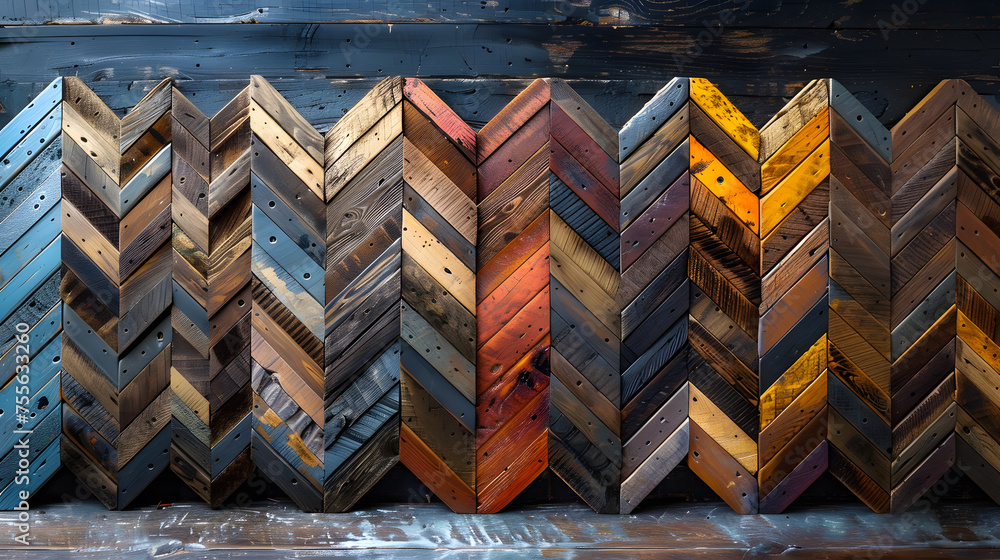 Stock-Illustration „Weathered and Distressed Wood Texture: Vintage ...