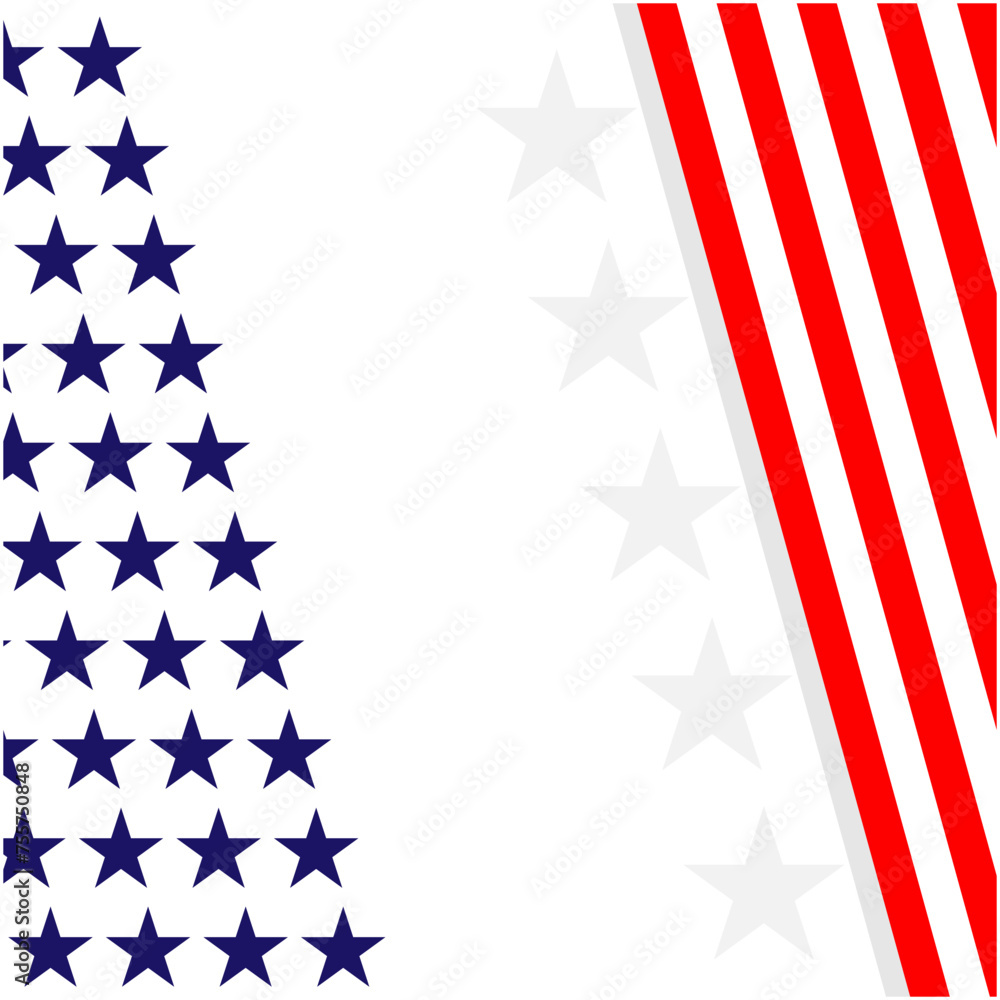 American flag symbols patriotic background with copy space for text ...