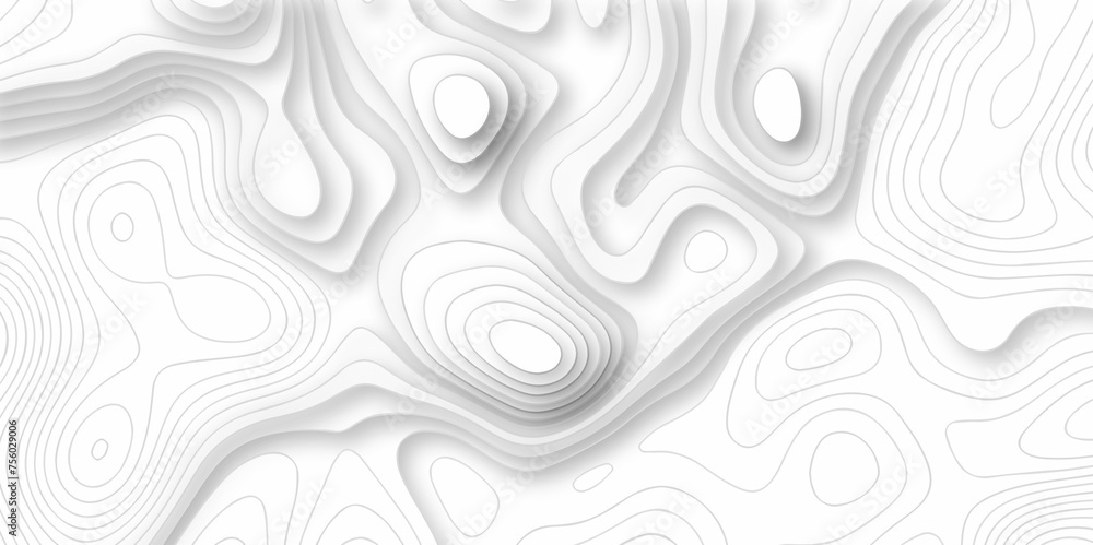 Lines Topographic contour lines vector map seamless pattern. Geographic ...