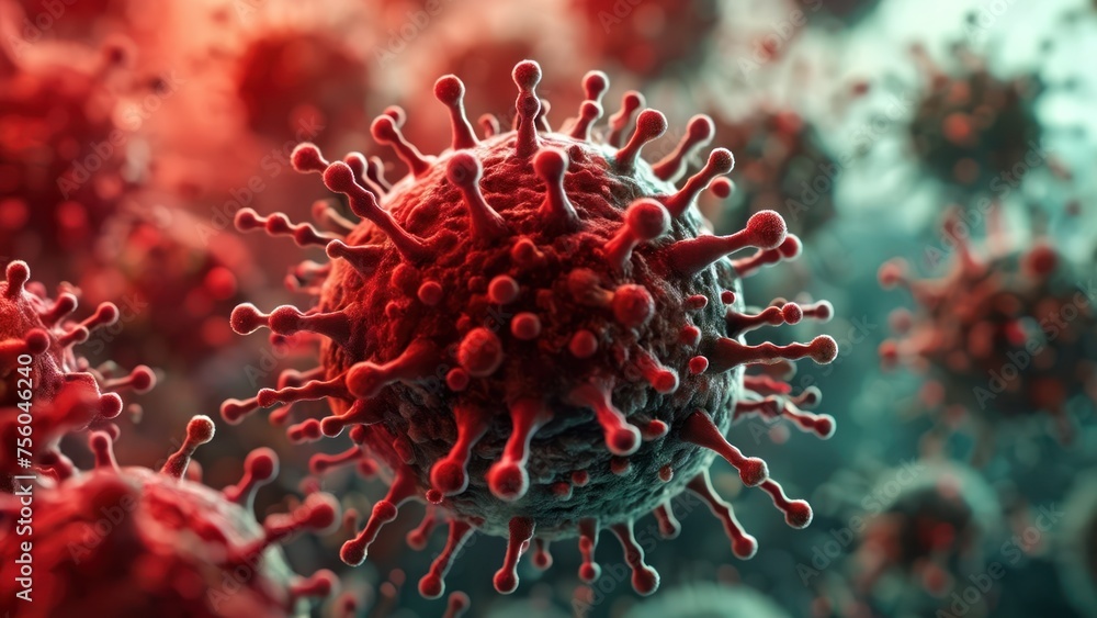 Ilustración de Stock Pox, smallpox, mpox, pathogen, bacteria ...