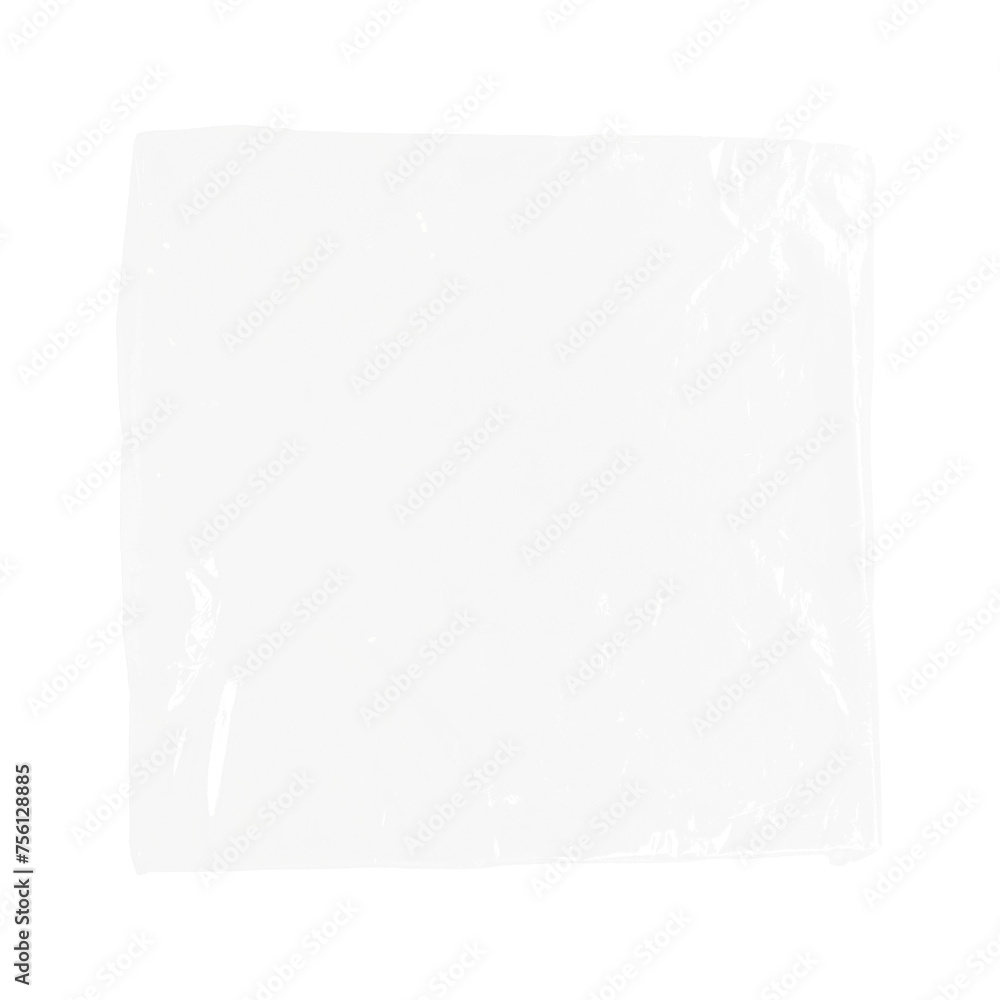 Transparent stretch plastic wrap texture. Realistic polyethylene ...