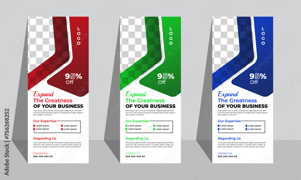 Modern business poll up banner design template for infographics, vactor ...