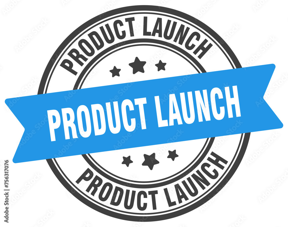 product launch stamp. product launch label on transparent background ...