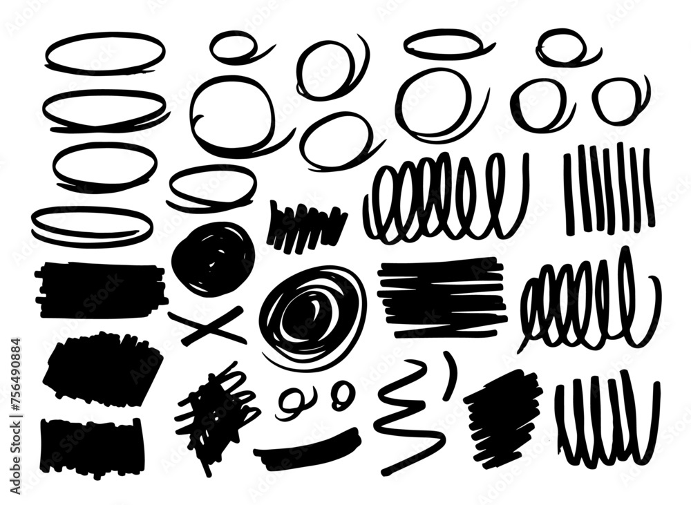 Стоковое векторное изображение «Trazos vectorizados realizados con ...