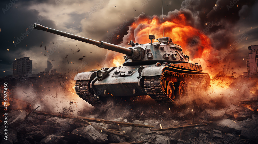 War Concept. Military silhouettes, fighting scene on war fog, Attack ...