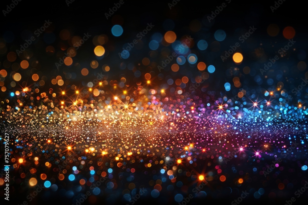 Happy Pride month! Abstract rainbow bokeh glitter lights background ...