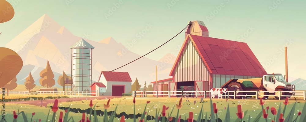 Infographic animated video on the journey of sustainable dairy farming ...