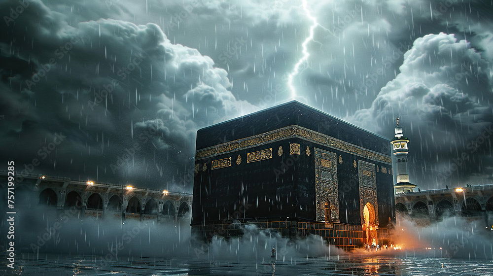 Khana e Kaba The Center of Faith holy place for muslims, pilgrims, hajj ...