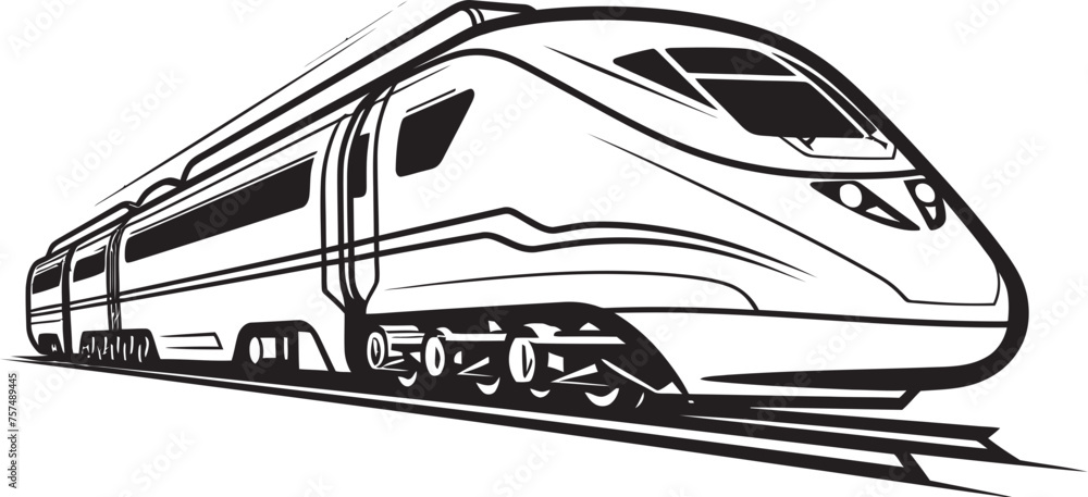 Swift Streamline Streamlined Black Logo for High Speed Train Turbo ...