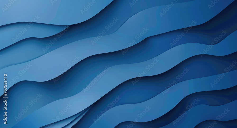 Social Media Cover Design Set with Modern Abstract Geometric Blue ...