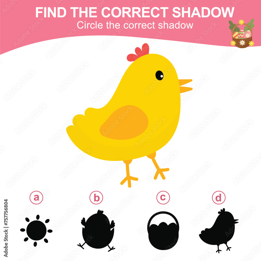 Find the correct shadow. Worksheet for kid. Matching shadow game for ...