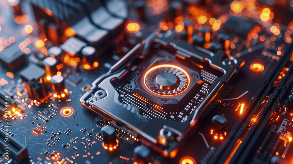 Next generation CPU, GPU, DRAM, graphics card, component, seamlessly ...