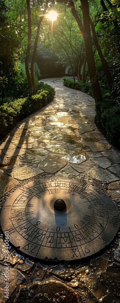 Sundial Ancient Design Stock Illustration | Adobe Stock