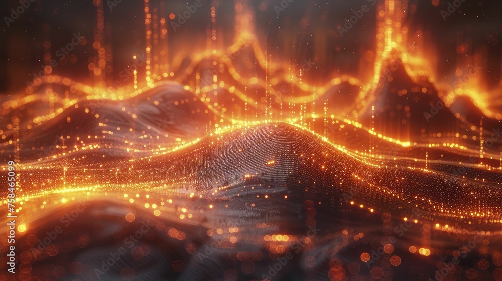 Gold investment trends analyzed interactively on a platform, facing a ...