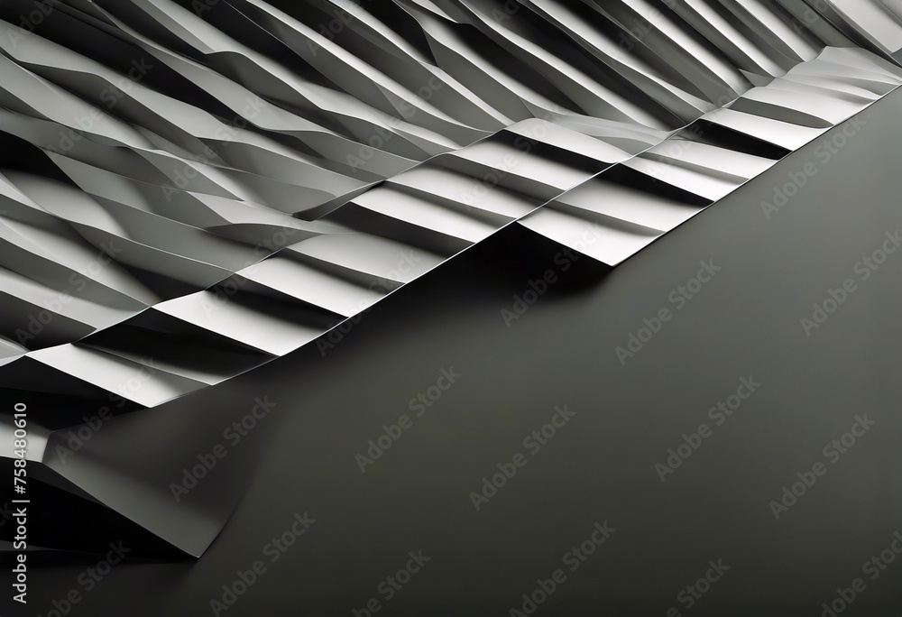 Abstract diagonal stripes black and gray gradient color dark background ...