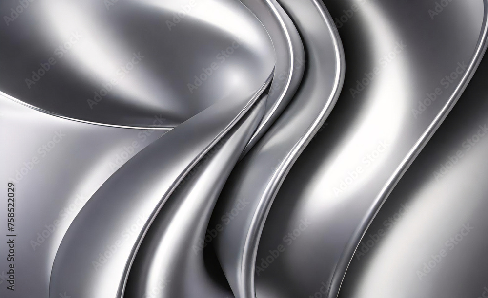 Textura de primer plano de metal líquido brillante en color gris ...