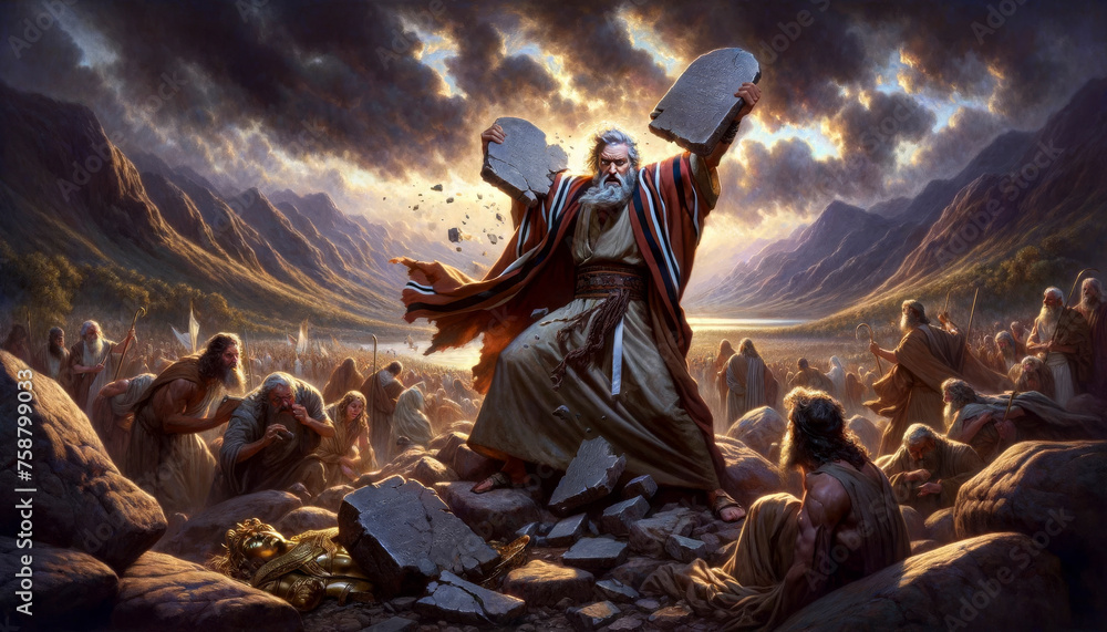 Moses' Righteous Anger: Breaking the Sacred Tablets of the Ten ...