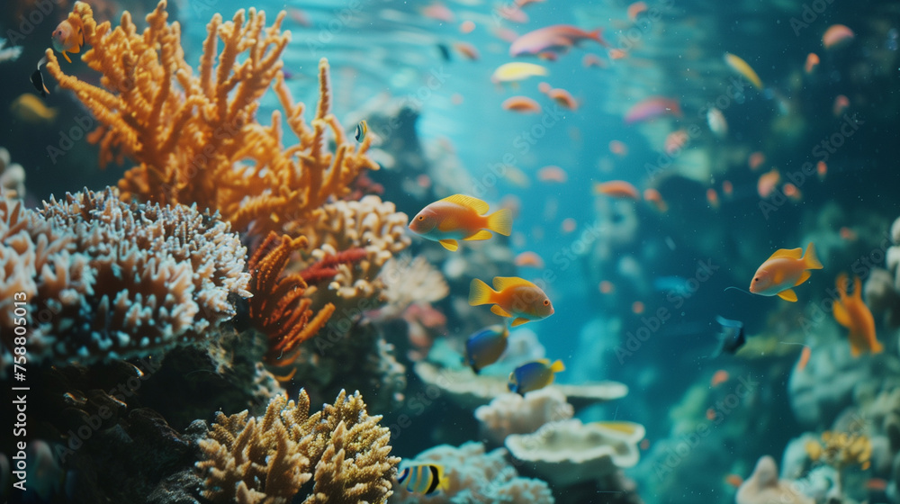 underwater photography of coral reefs with fish and fauna Stock Photo ...