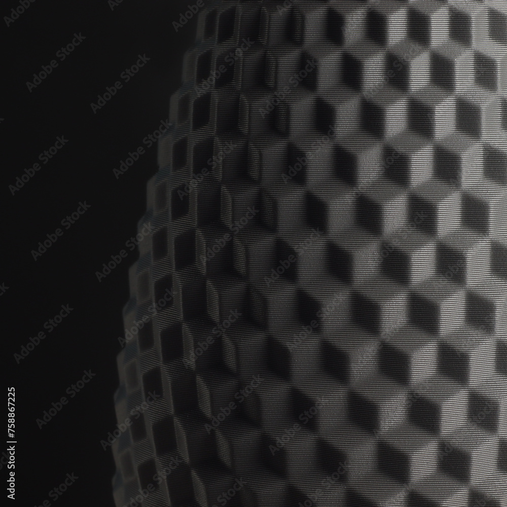 3D Printed Object with Cubed Penrose-inspired Tiling Texture Stock ...