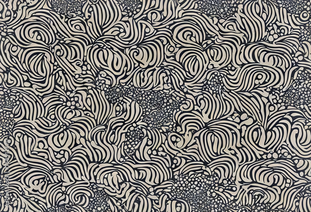 Diffusion seamless patterns. Modern bio organic Turing design with ...