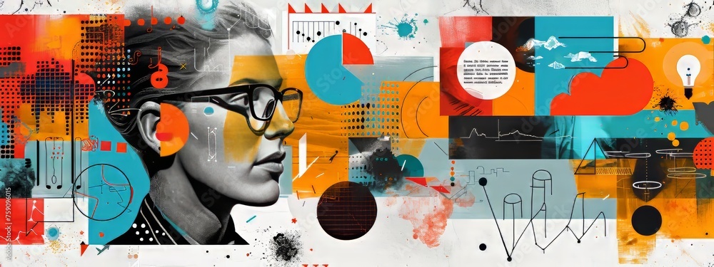Design art concept abstract contemporary modern background business ...
