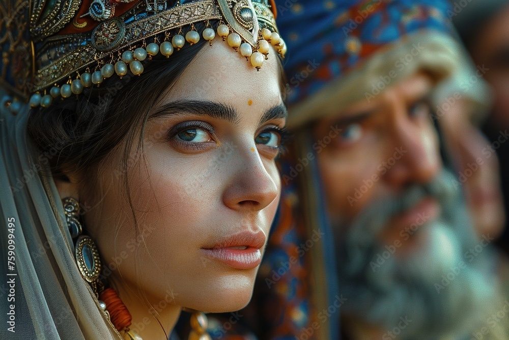 Beautiful queen Esther, biblical character. Stock Photo | Adobe Stock