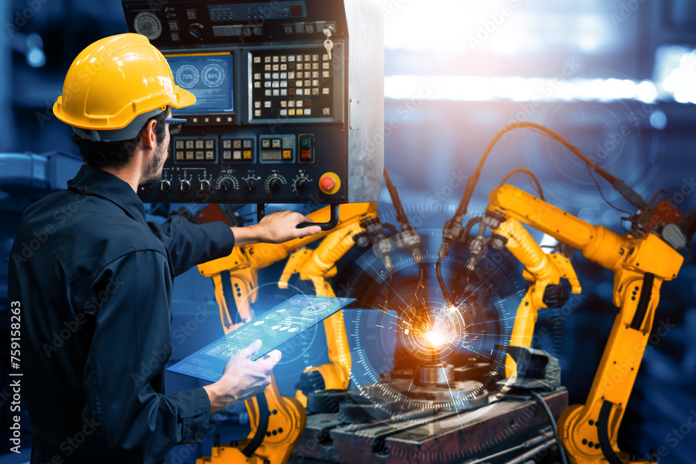 XAI Smart industry robot arms for digital factory production technology ...