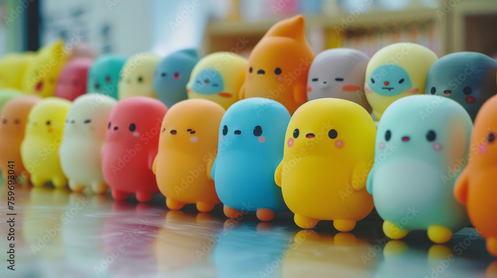 Stock-Illustration „A cartoon character's squishy appearance is ...