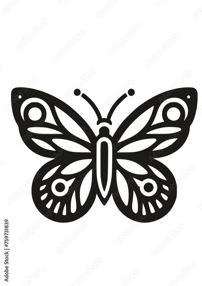 Image vectorielle Stock Butterfly SVG, Butterfly Logo, Butterfly ...