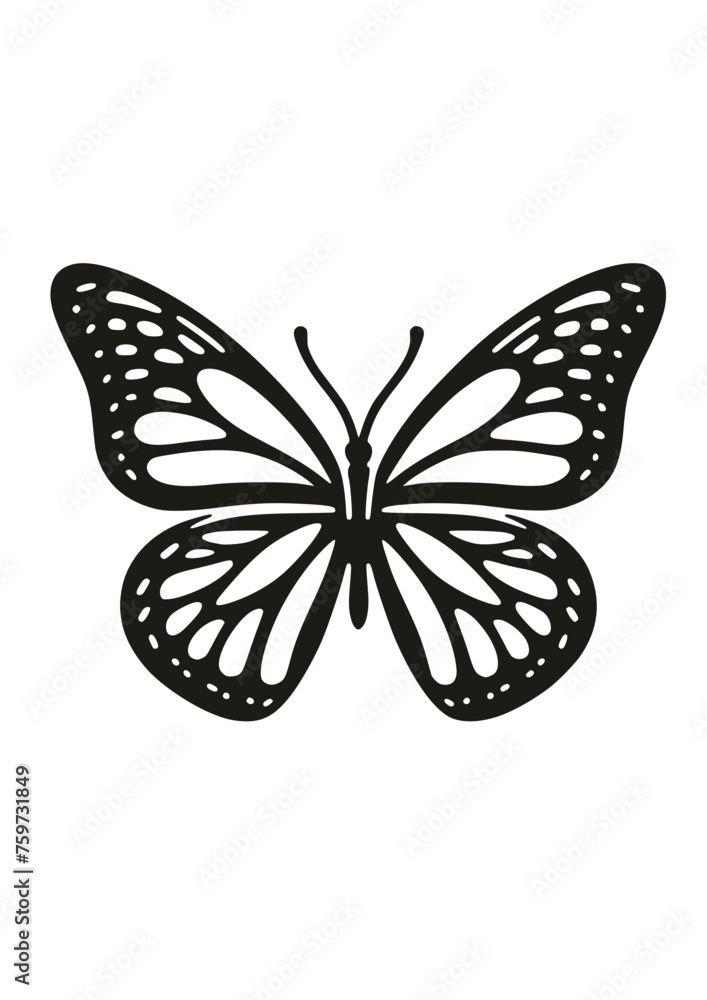 Image vectorielle Stock Butterfly SVG, Butterfly Logo, Butterfly ...