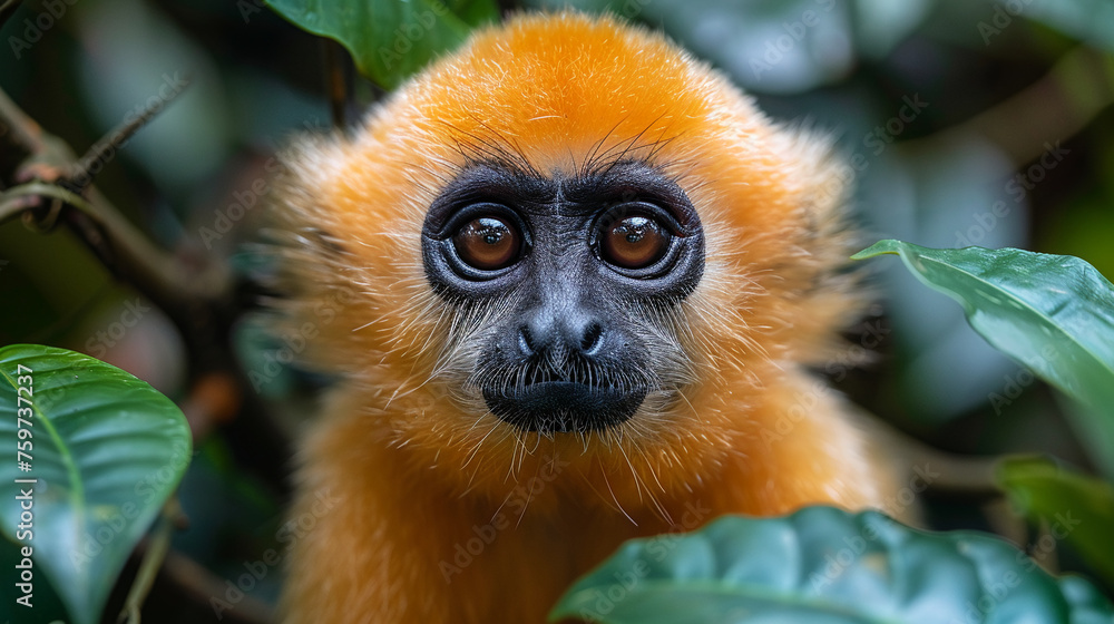 wildlife photography, authentic photo of a gibbon in natural habitat ...