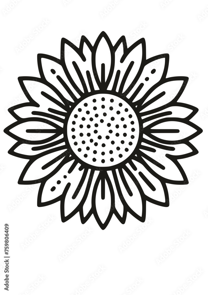 Sunflower SVG, Sunflower Cricut, Sunflower Clipart, Sunflower Cut File ...