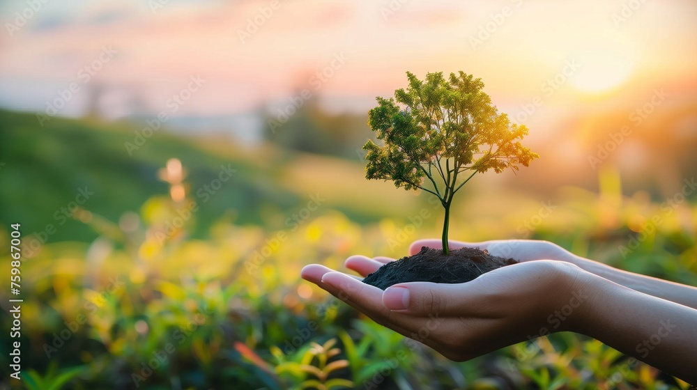 Nature-Based Solutions (NbS) with a focus on forestation, showcasing ...