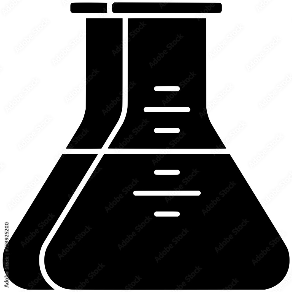 chemistry illustration research silhouette laboratory logo apparatus ...