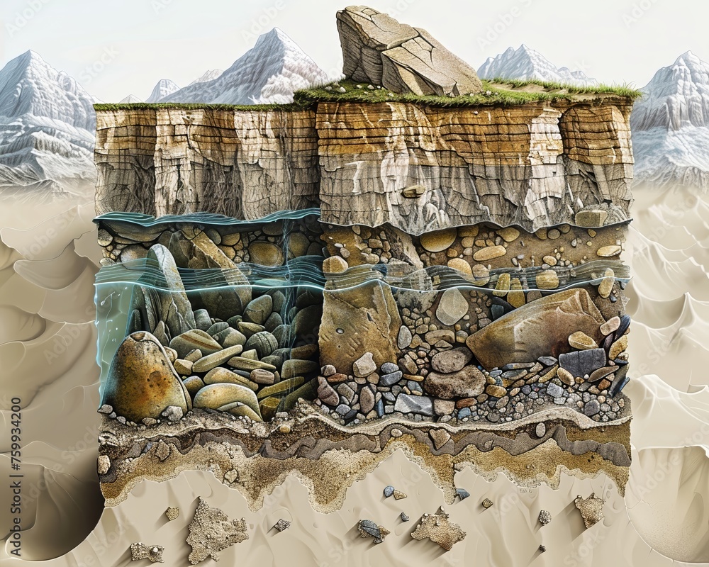 Depict the various stages of diagenesis and how they transform sediment ...