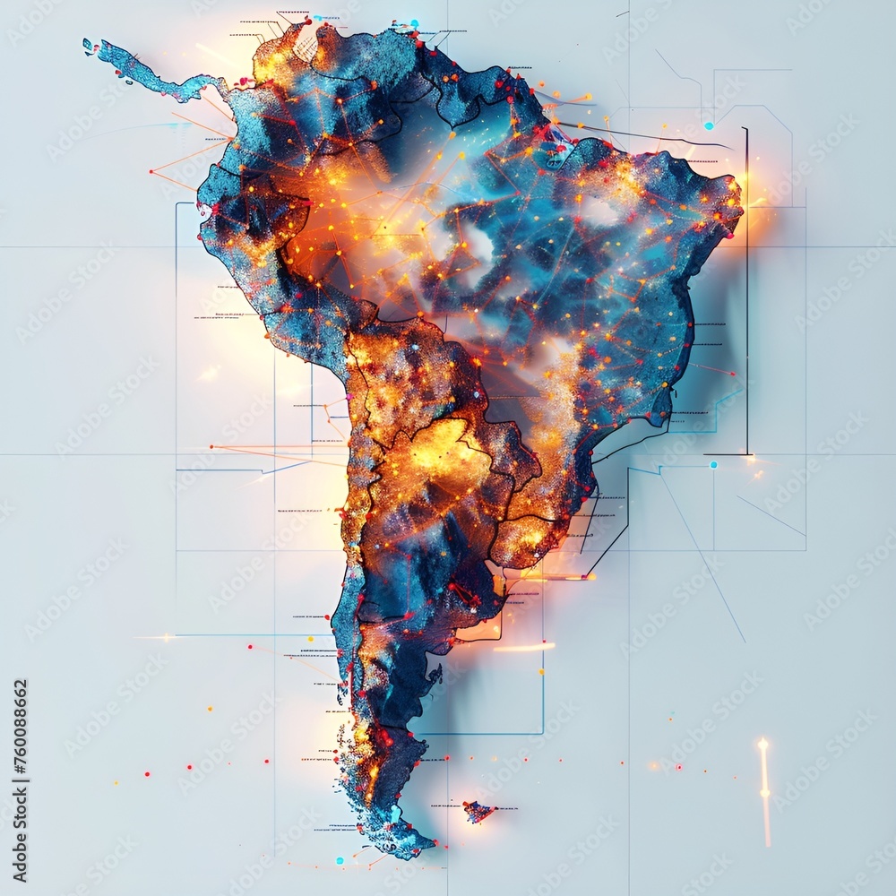 Philippine Map with Grid Lines, Blue and Orange, White Background ...