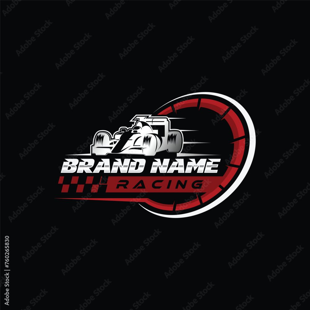 F1 racing car icon logo transport jet sport racing car symbol concept ...