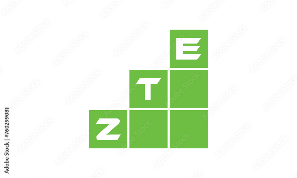 ZTE initial letter financial logo design vector template. economics ...