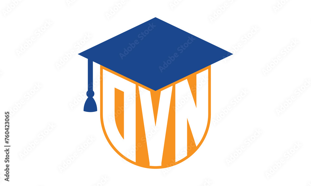 OVN initial letter academic logo design vector template. monogram ...