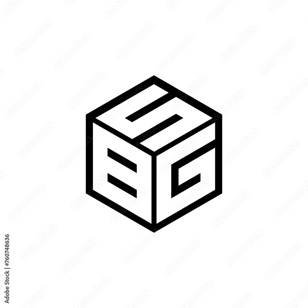 BGS letter logo design in illustration. Vector logo, calligraphy ...