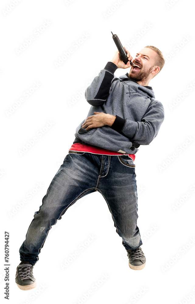 singer isolated on transparent background. Stock Photo | Adobe Stock