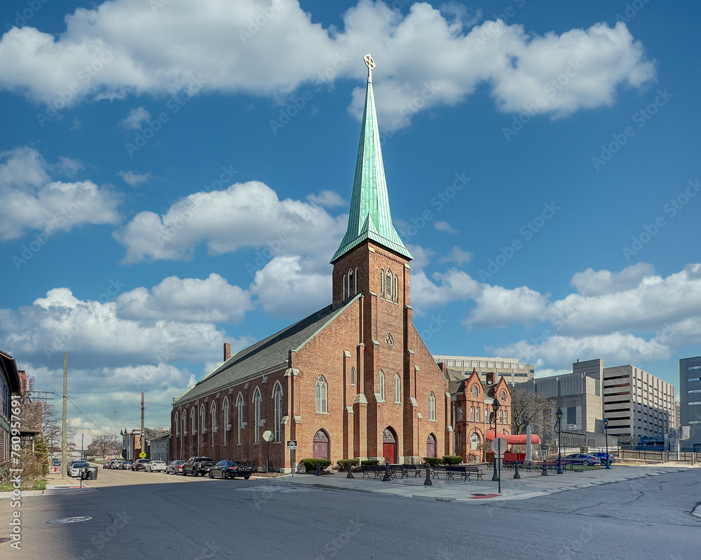 Detroit, Michigan -USA- March 15, 2024- Historic Most Holy Trinity ...