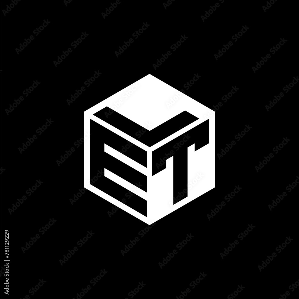 ETL letter logo design in illustration. Vector logo, calligraphy ...