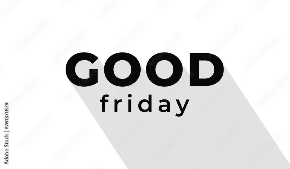 Good friday lettering vector illustration: Good Friday is a Christian ...