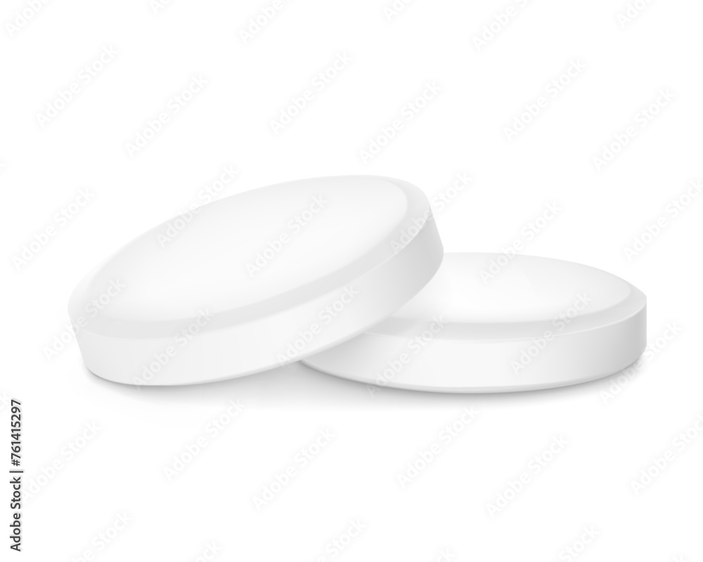 Realistic flat faced plain tablet mockup. Vector illustration isolated ...