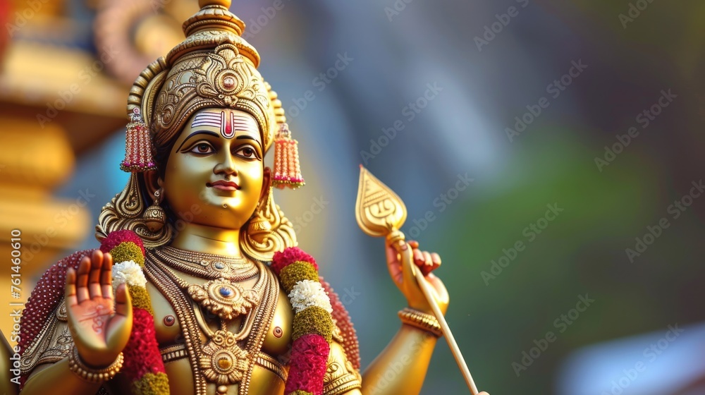 Spiritual Golden Deity - Hindu Goddess or God Stock Photo | Adobe Stock
